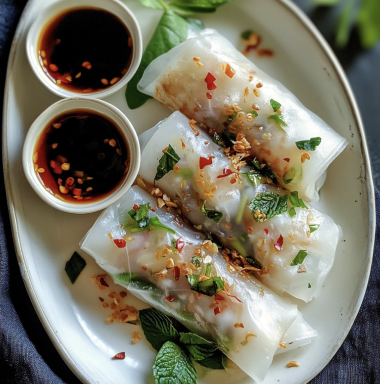 Vietnamese Banh Cuon - A Delicate, Light, and Savory Steamed Rice Roll ...