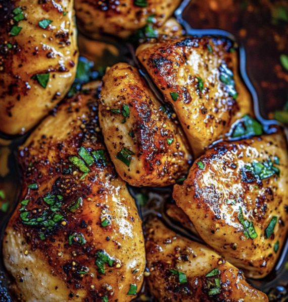 Golden Garlic Butter Chicken - Yummy Recipes
